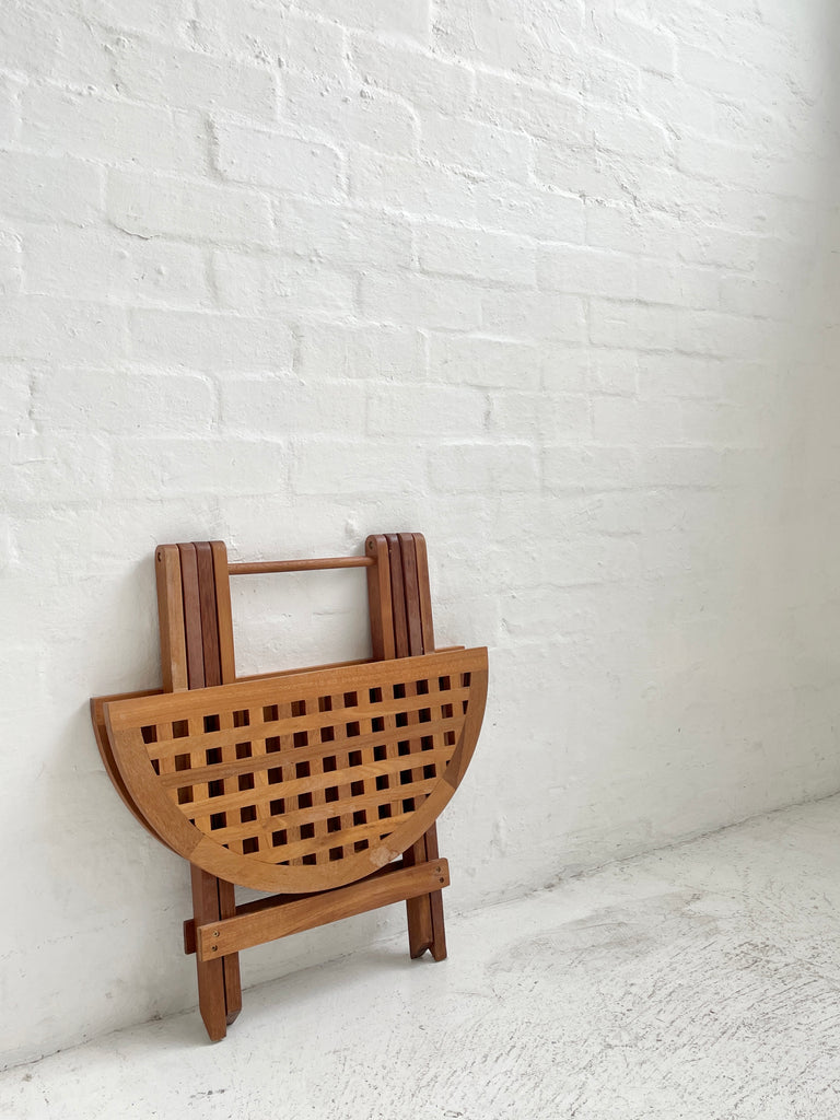Danish Folding Teak Side Table — Nord