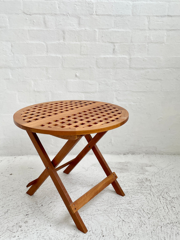 Danish Folding Teak Side Table — Nord