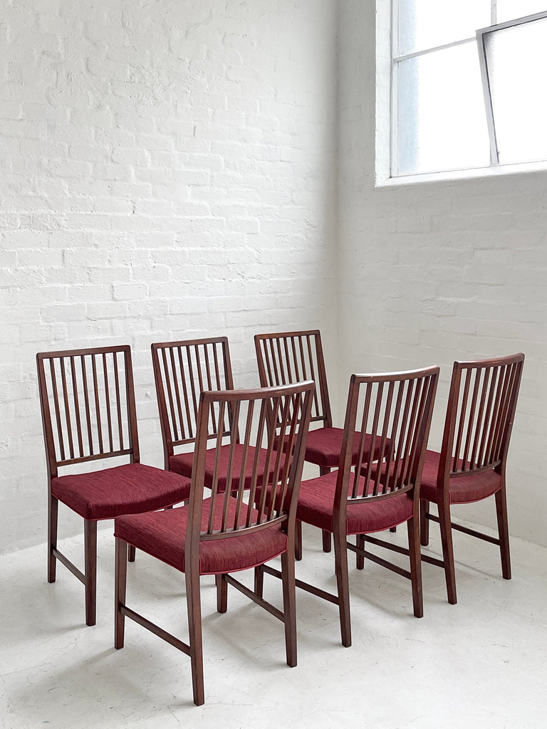 Six Danish Spoke-back Dining Chairs — Nord