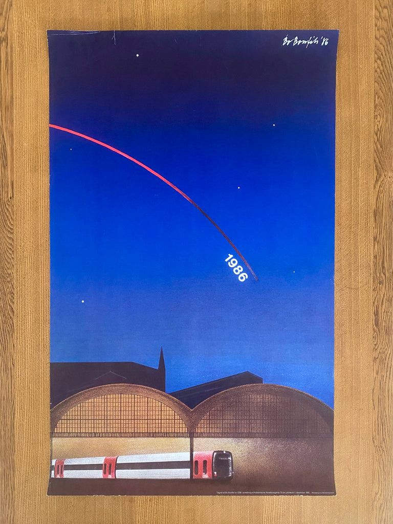 Bo Bonfils 1986 'DSB' Poster — Nord