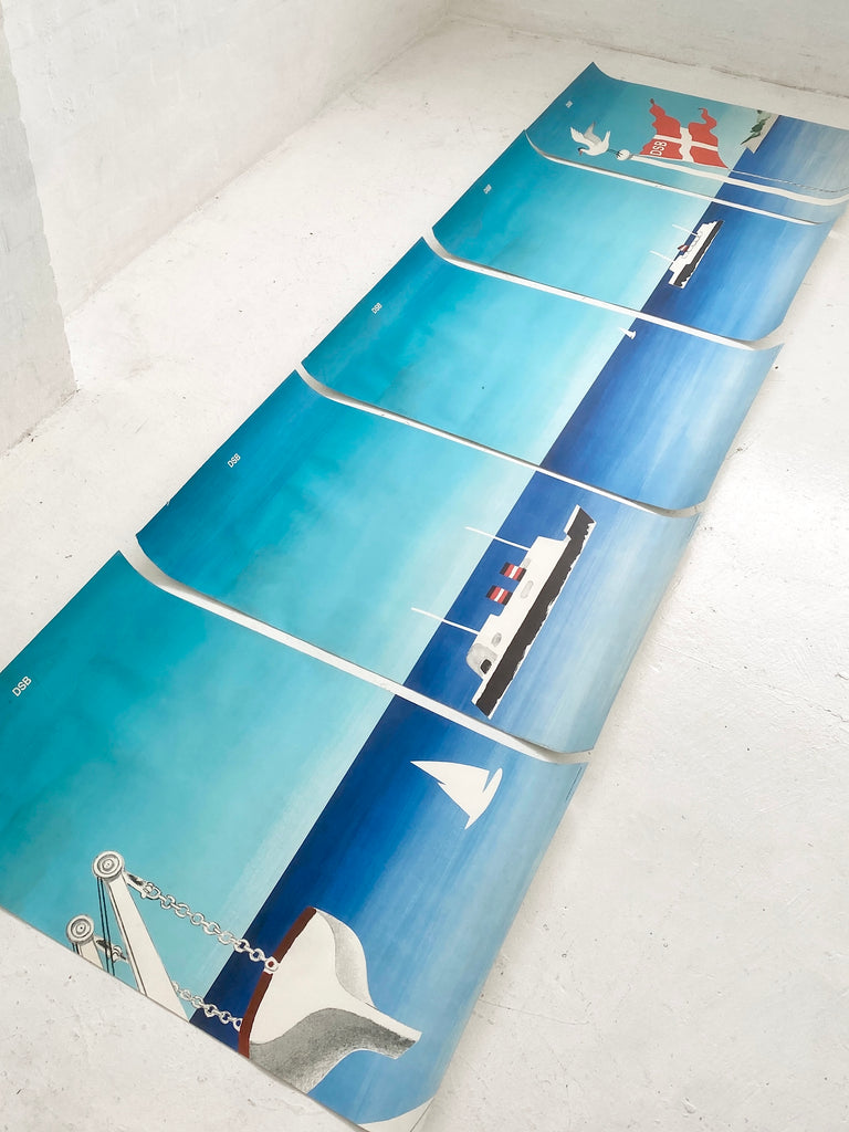 Helge Refn 1979 DSB 'Ferry' Poster — Nord